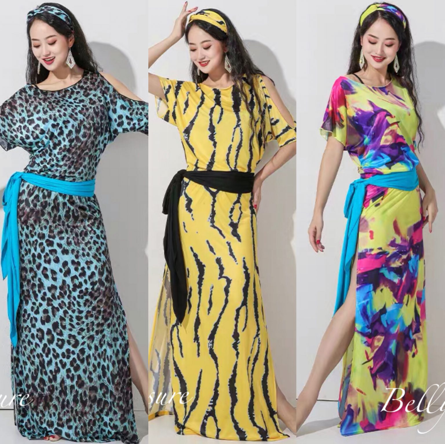 ベリーダンス バラディドレス4セット 3カラー QCZW ZM328 202101Belly Treasure